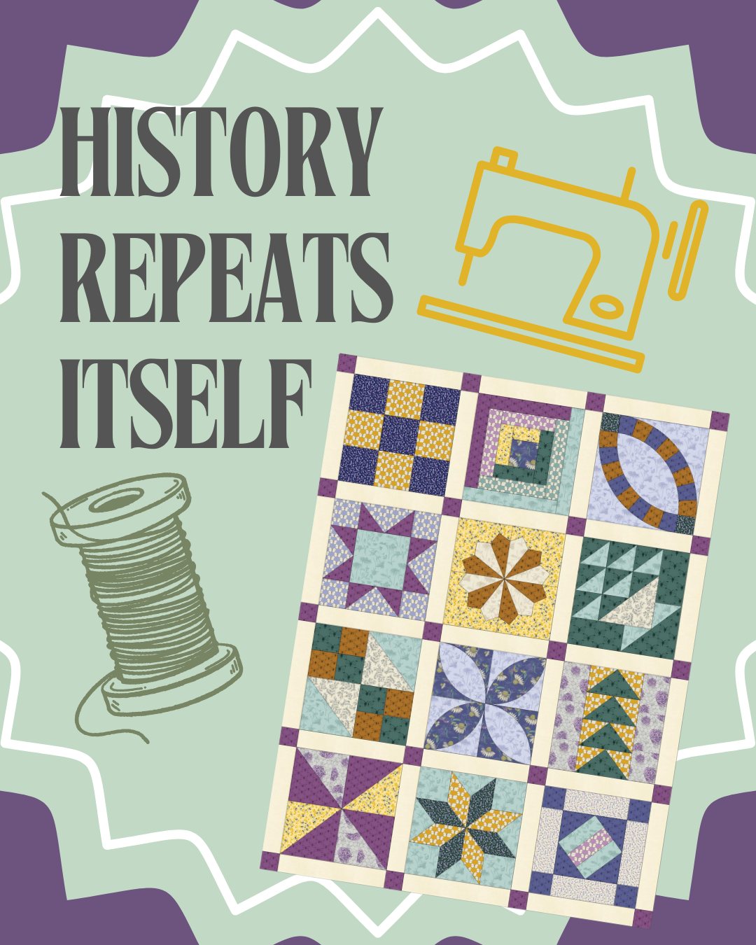 History Repeats Itself Free Year Long Quilt Series - Fields of Patchwork